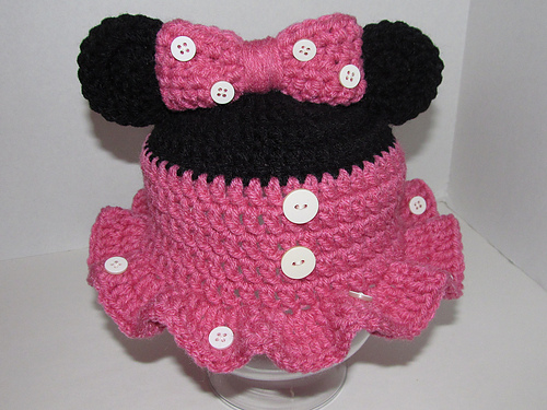 Ravelry: Mickey and Minnie Mouse Inspired Hats pattern by Crazy Curls ...