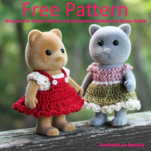 Ravelry: Dresses for Calico Critter and Sylvanian Mothers pattern by ...