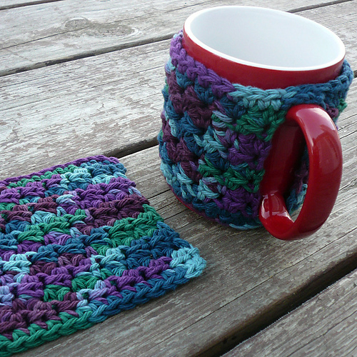 Ravelry: Mug Hug and Rug Set pattern by Danyel Pink