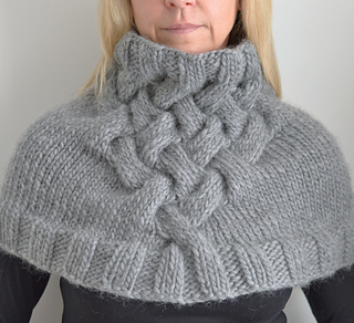 Ravelry: Creadon Cable Capelet pattern by Caroline Brooke