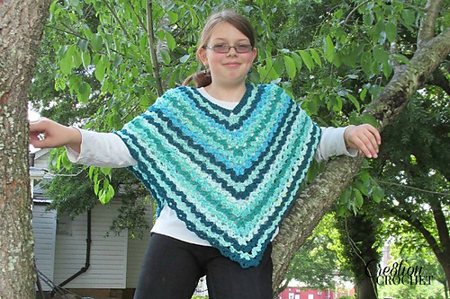 Ravelry: Children's Shell Poncho pattern by Lorene Haythorn Eppolite ...