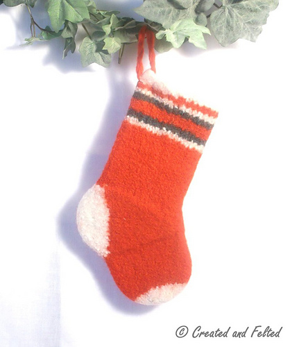 Ravelry: Simple Felt Christmas Stockings pattern by Claire Fairall Designs
