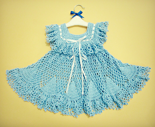 Ravelry: Frilly Frock pattern by Beverly Study