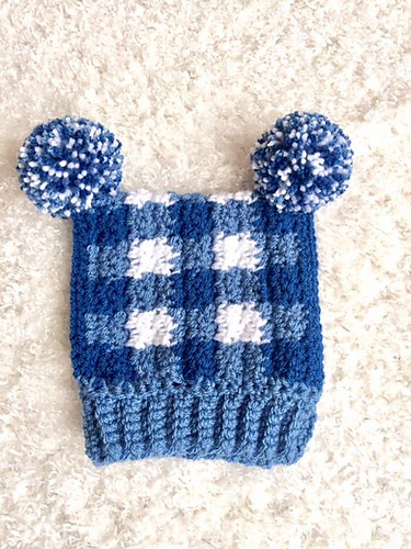 Ravelry: Gingham Noggin and Toes Set pattern by Sheila Zachariae
