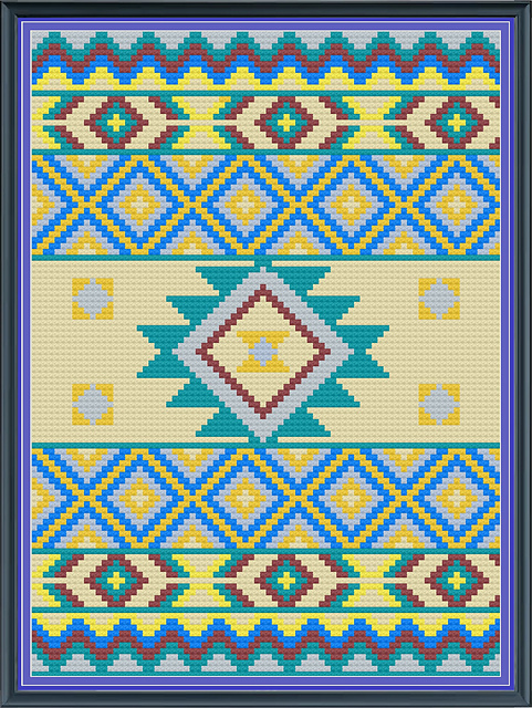 Ravelry: Cherokee Freedom - 80 x 110 - C2C pattern by Kims Creative Designs