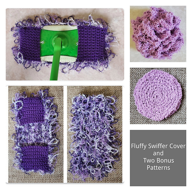 Ravelry: Fluffy Reusable Swiffer Cover pattern by Sharon E. Santorum