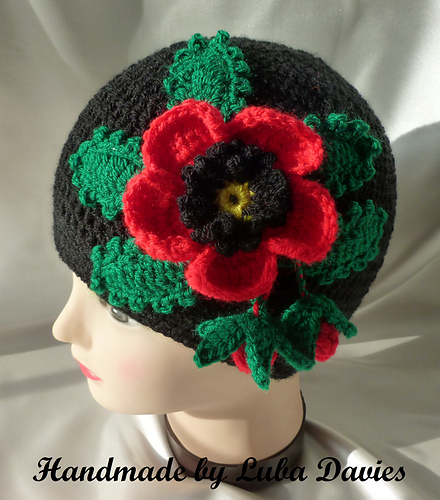 Ravelry: MISS POPPY hat pattern by Luba Davies