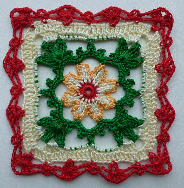 Ravelry: 2 Colorful Lacy Squares pattern by Crochet- atelier