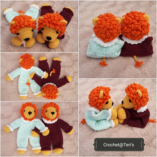 Ravelry: Lion in Pyjamas Lovey pattern by Crochet at Teri's