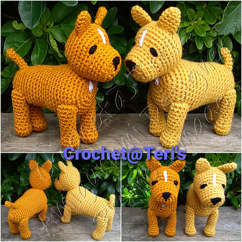 Ravelry: Staffordshire Bull Terriers pattern by Crochet at Teri's