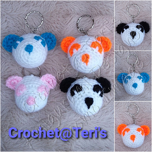 Ravelry: Panda Keychain pattern by Crochet at Teri's