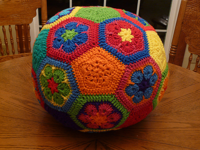 Ravelry: crochetbug13's African Flower Soccer Ball