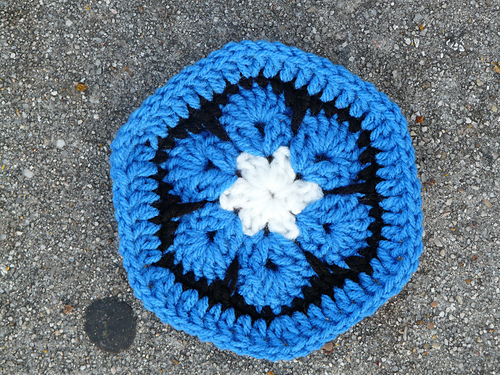 Ravelry: crochetbug13's African Flower soccer ball in Duke Blue