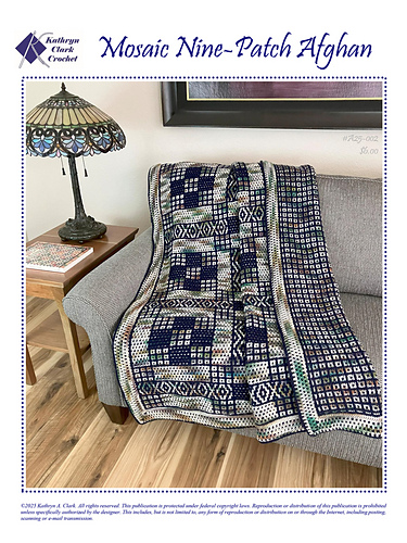 Ravelry: Mosaic Nine-Patch Afghan pattern by Kathryn A. Clark