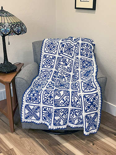 Ravelry: Azulejos Tile #15 pattern by Kathryn A. Clark