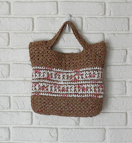 Ravelry: Striped Plarn Reversible Tote pattern by Kathryn A. Clark