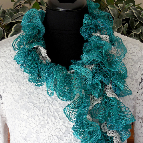 Ravelry: Mesh & Lace Scarf pattern by Kathryn A. Clark