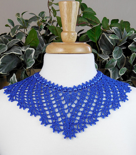 Ravelry: Striped V-Neck Collar pattern by Kathryn A. Clark