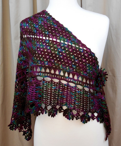 Ravelry: Autumn Jewel Shawlette pattern by Kathryn A. Clark