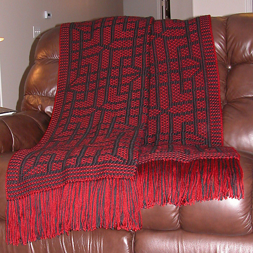 Ravelry: Chinese Lattice Reversible Afghan pattern by Kathryn A. Clark