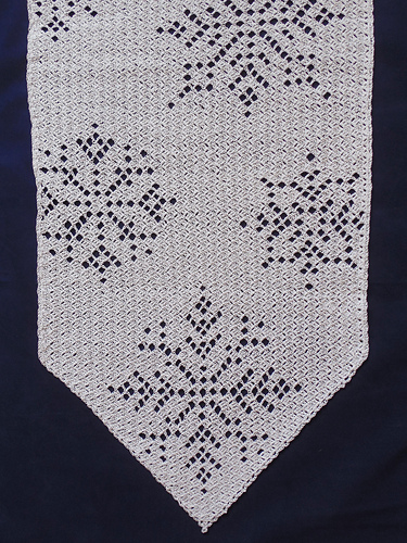 Ravelry: Cascading Snowflakes Table Runner pattern by Kathryn A. Clark
