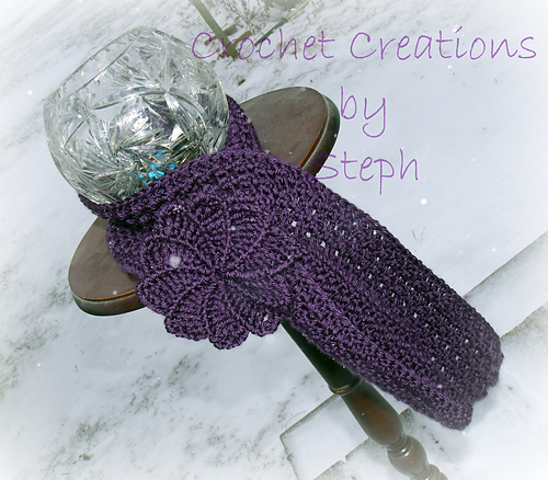 Ravelry: Lovely Textured Keyhole Scarf with Spiral Flower pattern by ...