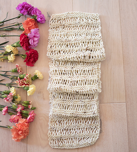 Ravelry: Easy Drop Stitch Scarf pattern by Gina Michele