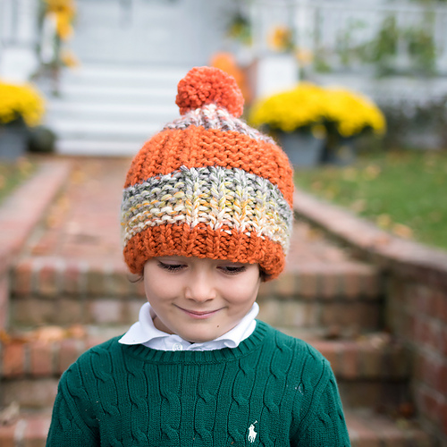 Ravelry: Straight Needle Kids Hat pattern by Gina Michele