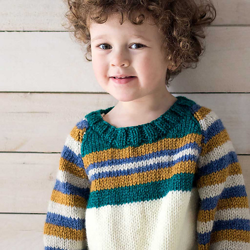 Ravelry: Easy Kids Raglan Sweater pattern by Gina Michele