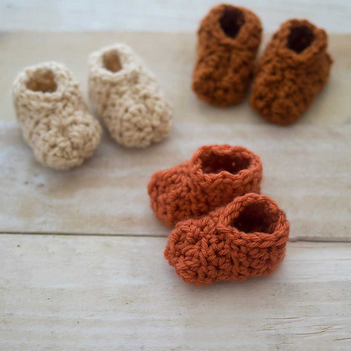 Ravelry: Super Easy Crochet Baby Booties pattern by Adore Crochet
