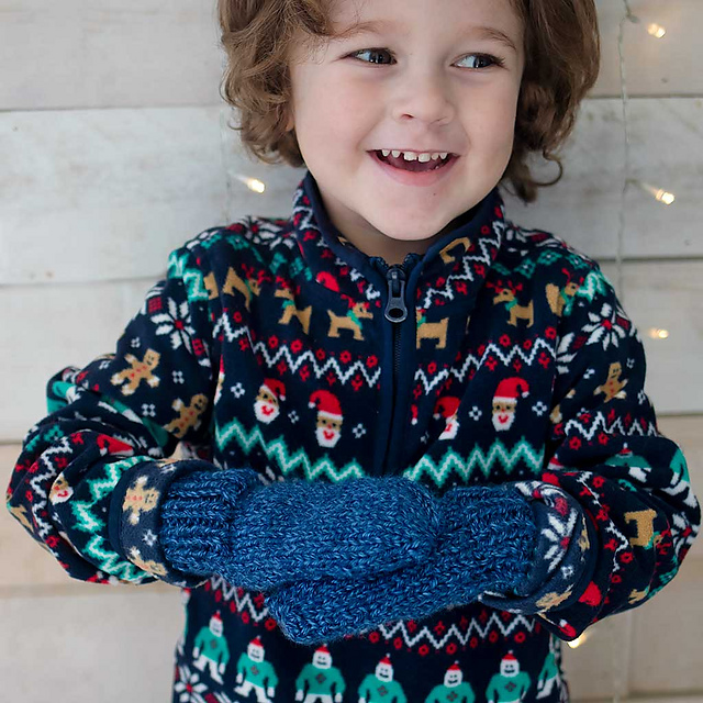 Ravelry: Easy Flat Knit Kids Mittens pattern by Gina Michele