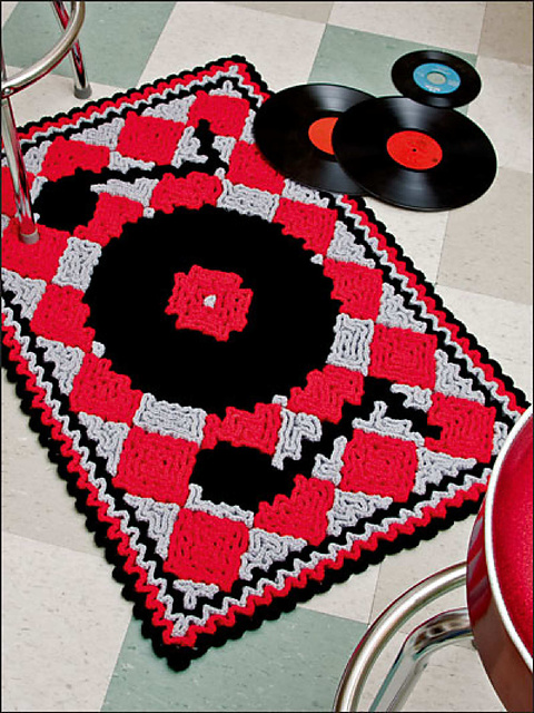 Ravelry: 1950's Record Rug pattern by Susan Lowman