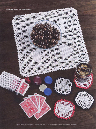 Ravelry: In the Cards Playing Card Set pattern by Susan Lowman