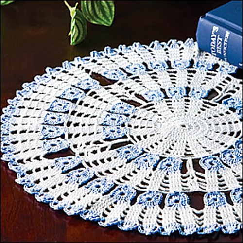 Ravelry: Forget-Me-Knot Doily pattern by Kathleen Munyan