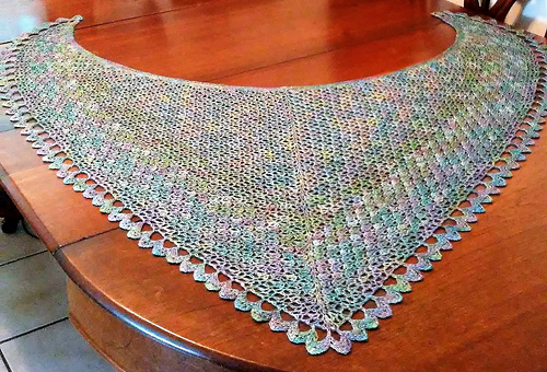 Ravelry: One Row Shawl pattern by PurpleIguana