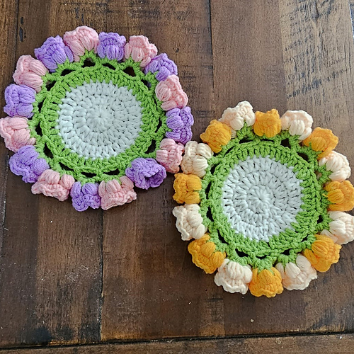 Ravelry: Flower Bouquet Coaster pattern by Crochet Musings