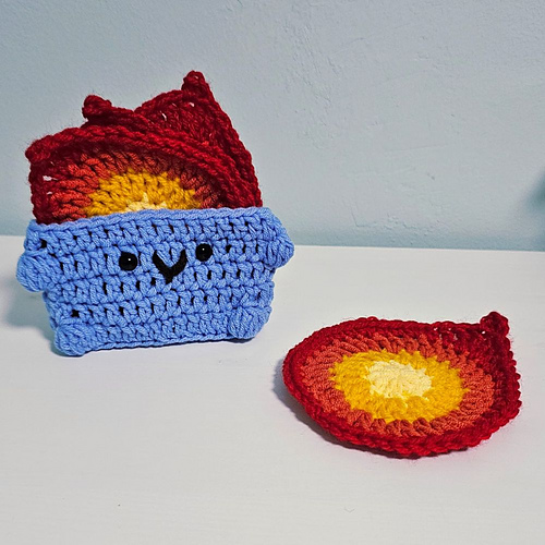 Ravelry: Dumpster Fire Coaster Set pattern by Crochet Musings