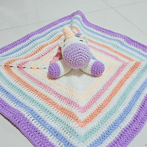 Ravelry: Unicorn Lovey pattern by Crochet Musings