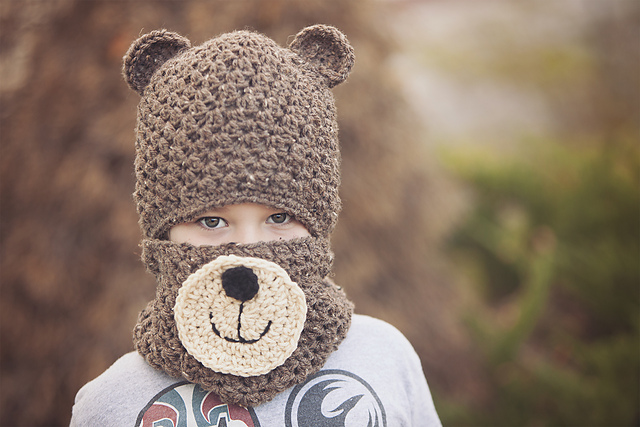 Ravelry: Teddy Bear Hat and Cowl pattern by Crochetmylove designs