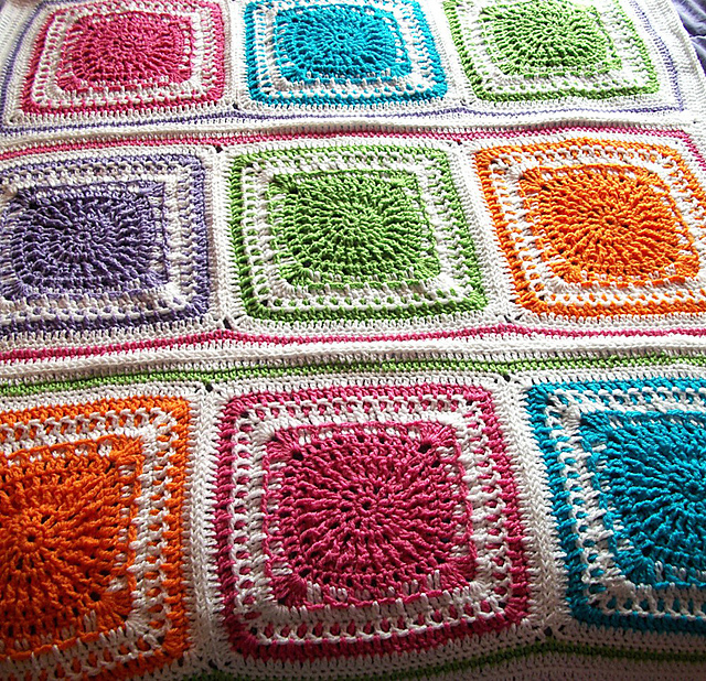 Ravelry: Autumn Warmth Afghan Square pattern by Sally Ives
