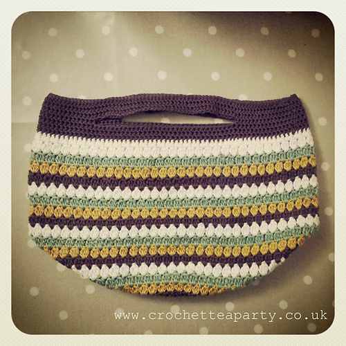 Ravelry: Cluster Stitch Bag pattern by Crochet with Clare