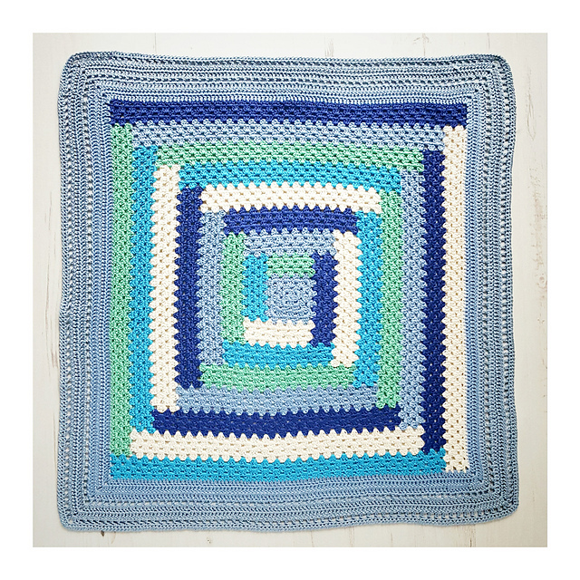 Ravelry: Blanket :: Log Cabin Baby Buggy Afghan pattern by Crochet Tea ...