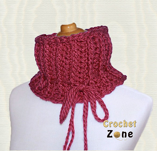 Ravelry: Knit Look Ribbed Cowl pattern by MA Santos