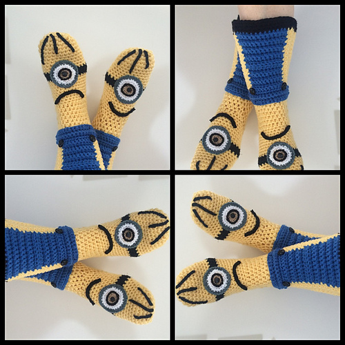 Ravelry: Minion Booties for Children pattern by CroJennifer