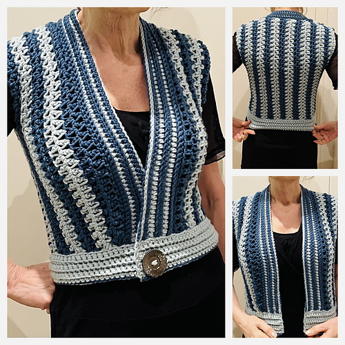 Ravelry: 2 OF A KIND VEST pattern by CroJennifer