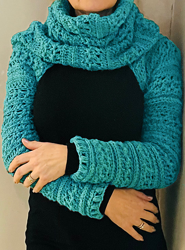 Ravelry: TWO ELEGANT SHAWLS WITH SLEEVES pattern by CroJennifer