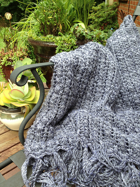 Ravelry: Simple Panel Lace Throw pattern by Christina Consiglio