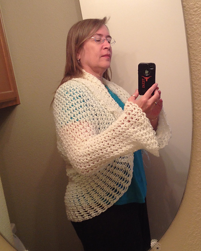 Ravelry: Draped Bed Jacket pattern by Bernat Design Studio