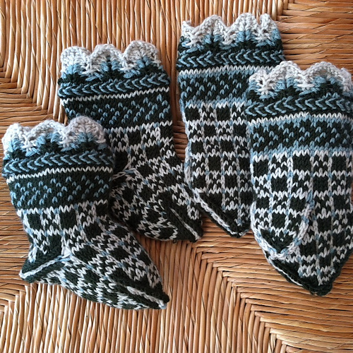 Ravelry: Latvian Mittens and Socks pattern by Martha Marques