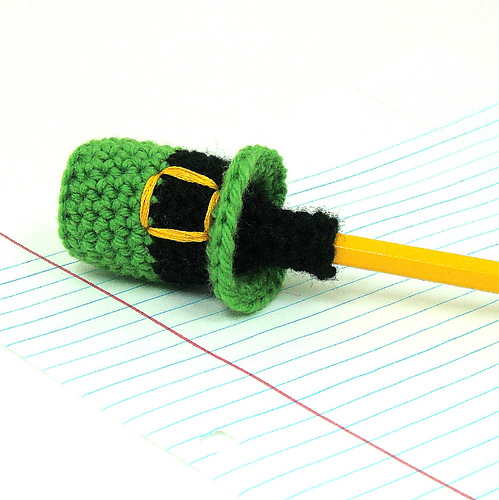Ravelry: St. Patrick's Day Leprechaun Top Hat Pencil Topper pattern by ...